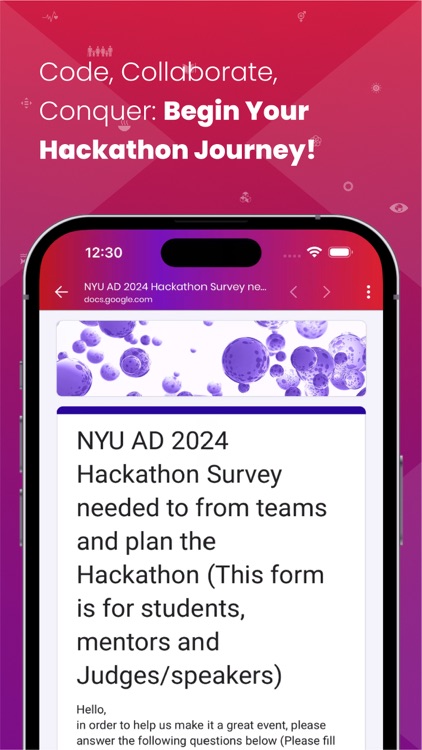 NYUAD Hackaton 2024 by NiEW Design srl