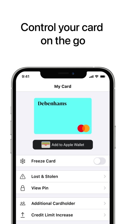 Debenhams credit card by NewDay Ltd
