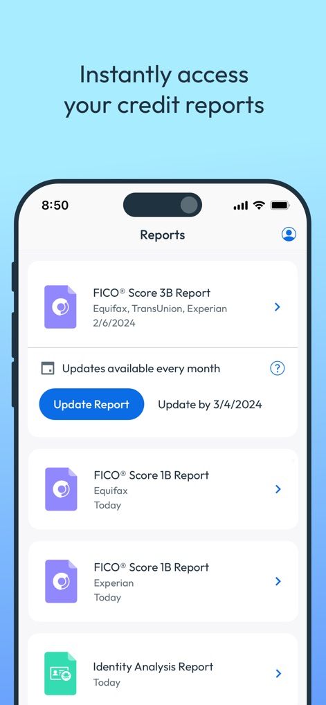 myFICO - Credit Score Tracking - Finance App | MWM