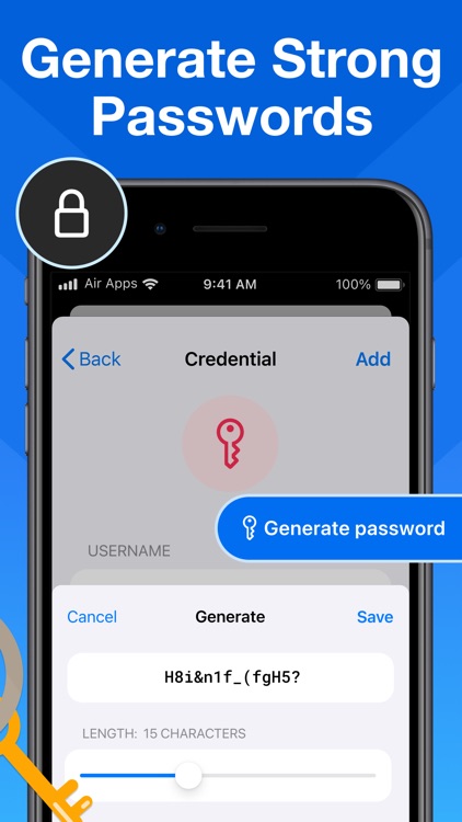 Passwords Air - Lock Manager by Air Apps Systems