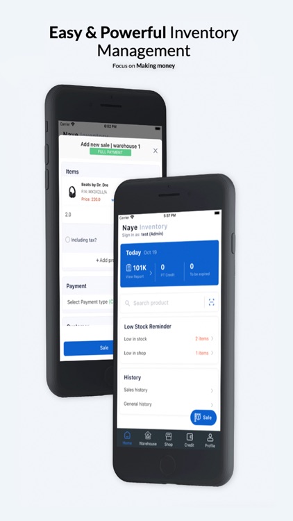 Naye Inventory Management App by Zeynu Hamid