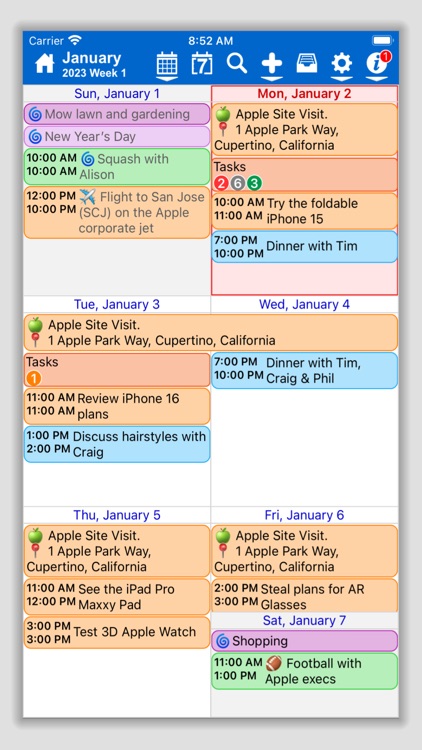 Calendar Widget & Planner by johnhair.com