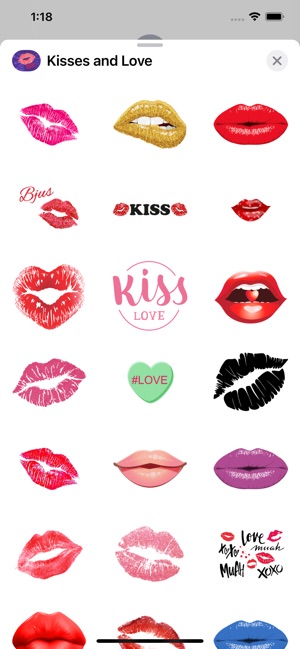Types Of Kisses Chart