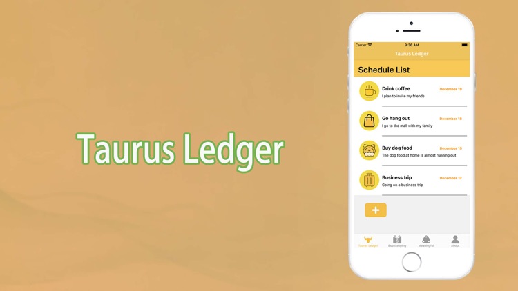 Taurus Ledger: Life assistant by Eric Bresler