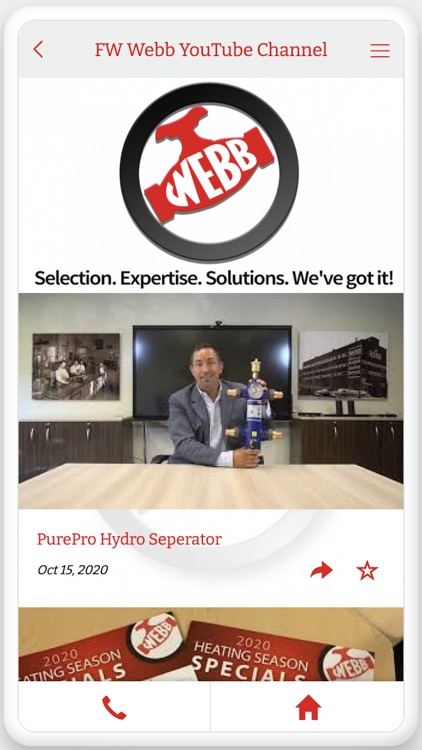 FW Webb Heat Design App by F.W. Webb Company