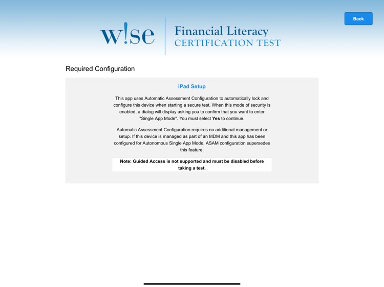 w!se Financial Literacy by Internet Testing Systems (ITS)