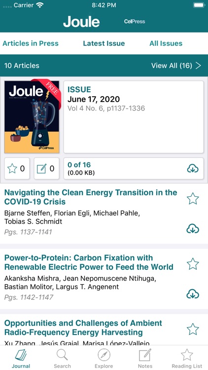 Joule Reader by Elsevier Inc.