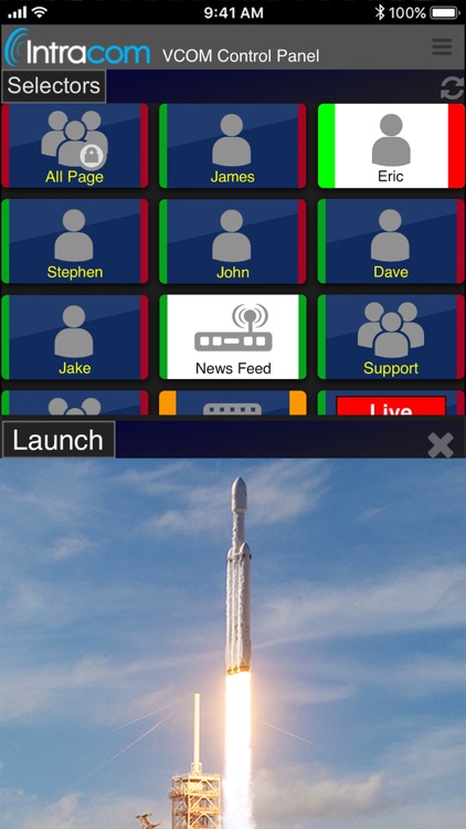 VCOM WebRTC Control Panel by IntraCom Systems, LLC