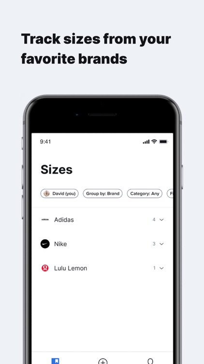 Criby: Clothing & Shoe Size by Criby Inc