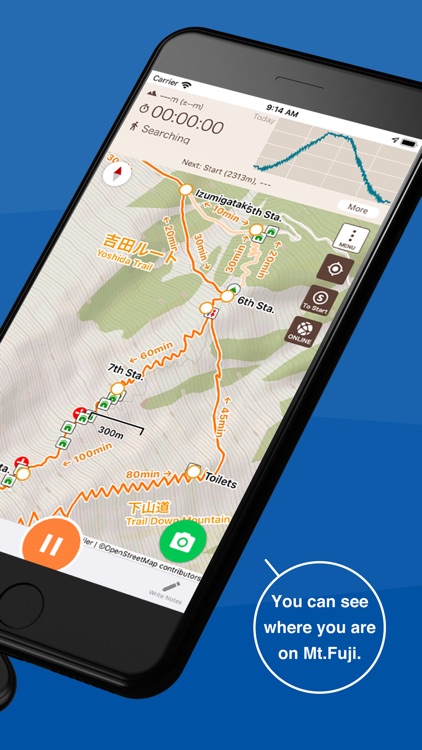Mt. Fuji - GPS Trail Map by YAMARECO INC.