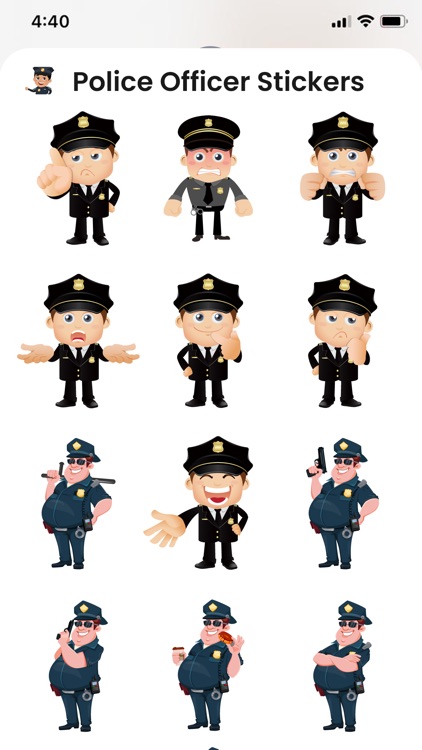 Police Officers Stickers by Aakaash Soni