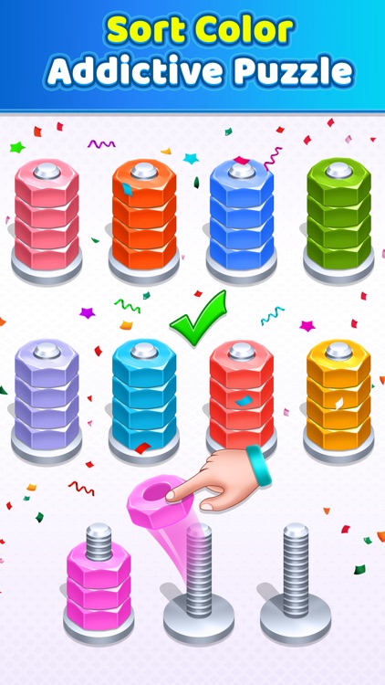 Nuts And Bolts Color Sort by Mrudul Babariya