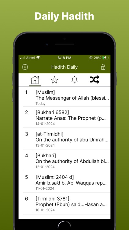 Daily Hadith Islamic App by ImranQureshi.com