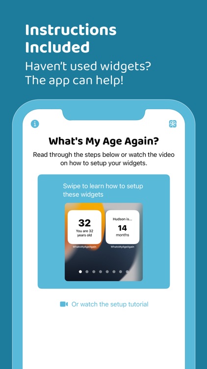 What's My Age Again Widgets by Josh Holtz