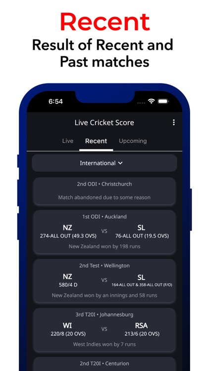 Live Cricket Score - Live Line by Pramod Tapaniya