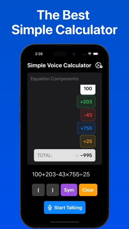 Simple Voice Calculator by Ravi Heyne