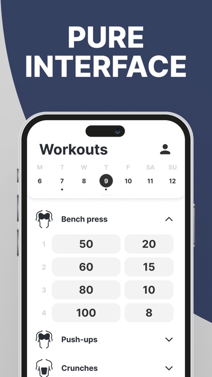 Gym Tracker simple workout log by Pavel Chernikov