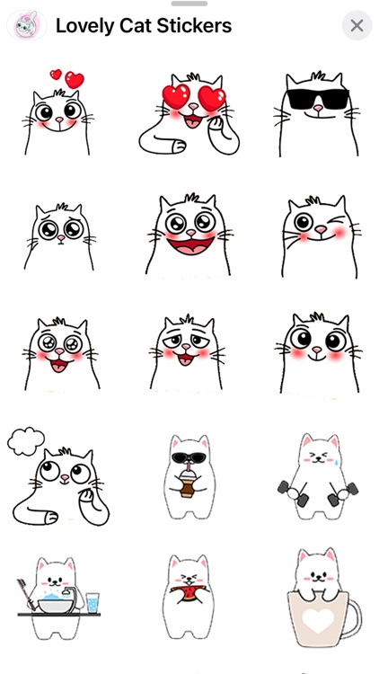Lovely Cat - Animated Stickers by Shivam Sharma