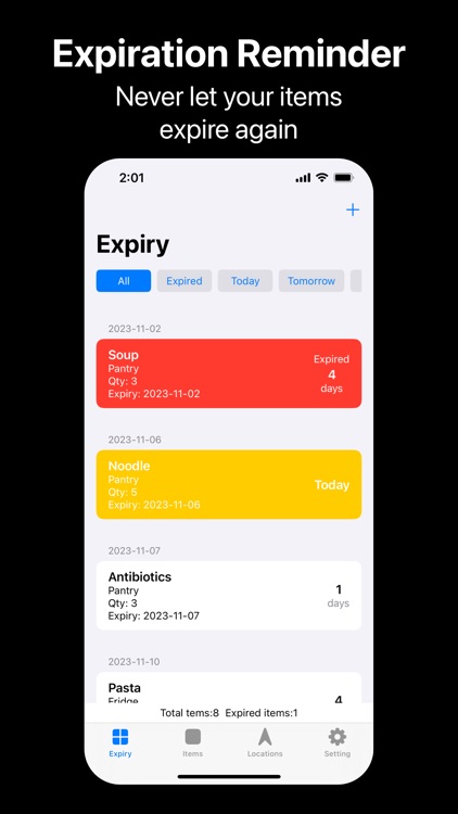 ExpiryDay - Expiry Tracker by Irvinesoft Inc