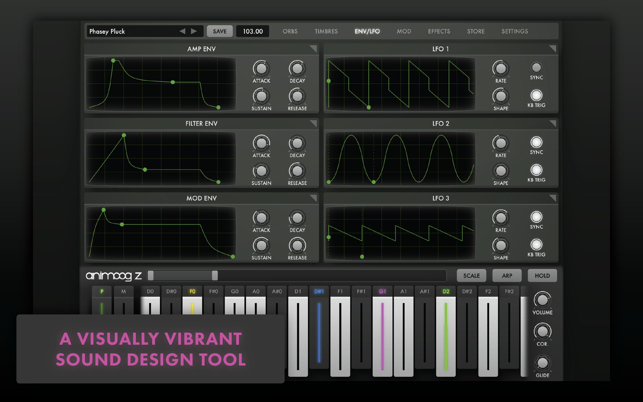 Animoog Z es la renovación del clásico sinte iOS, también para macOS