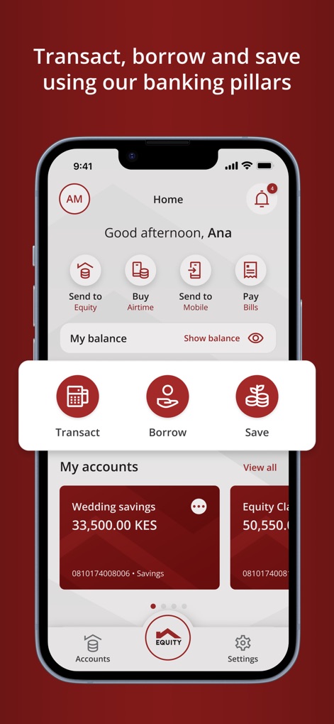 Equity BCDC Mobile - Finance App | MWM