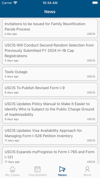 Case Tracker for USCIS by 1Point3Acres, LLC