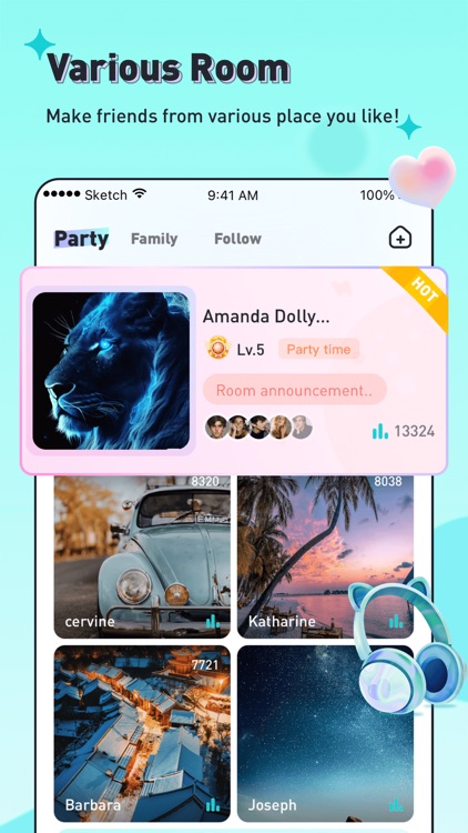 Voca - Voice Chat Party Rooms by DREAMCRAFTER STUDIOS PTE. LTD. Voca - Voice Chat Party Rooms by DREAMCRAFTER STUDIOS PTE. LTD.