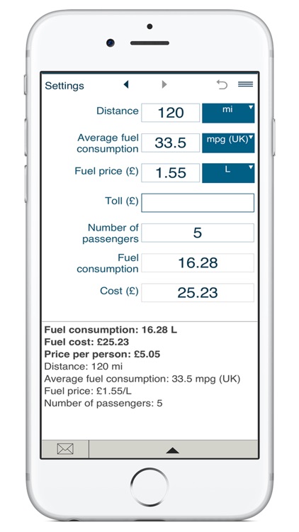 Trip fuel cost calculator by Intemodino Group s.r.o.