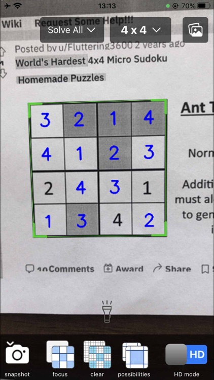 Sudoku Solver Realtime Camera by 小健 赵