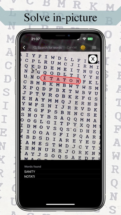 Word Search Scanner and Solver by Havnør