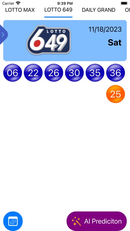 Canada Lotto - AI Prediction by Yau Fei Yong