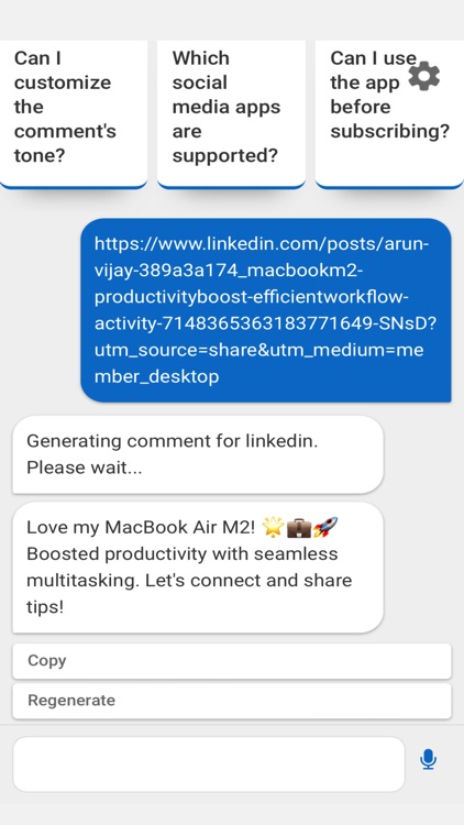 AI Comment Creator by Riafy Technologies Pvt. Ltd.