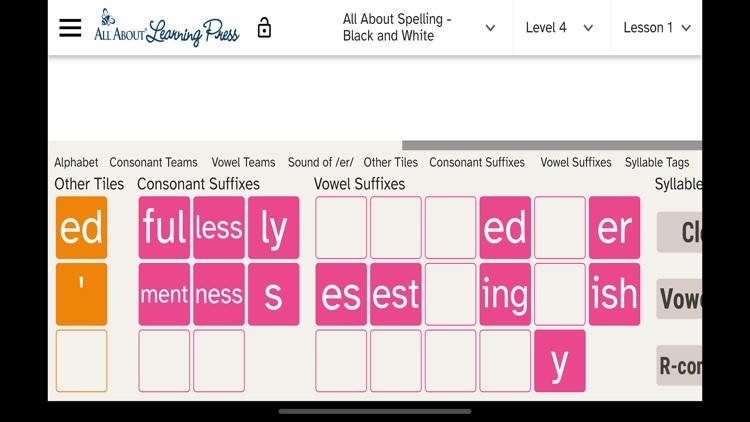 Letter Tiles for Learning by All About Learning Press, Inc.
