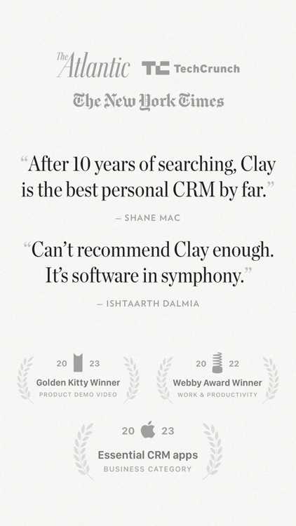 Clay: Contacts + CRM by Clay Engineering