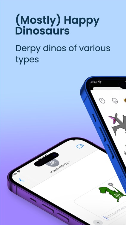 Happy Dinosaur Stickers! by Shelley Gammon