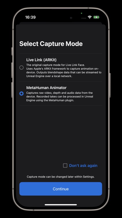 Live Link Face by Unreal Engine
