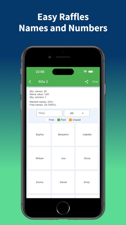 Easy Raffle: Names and Numbers by Marco Oliveira