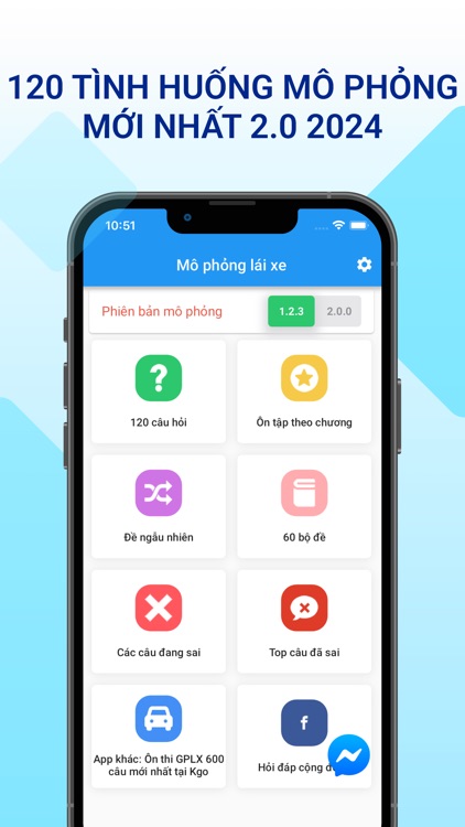 120 Câu Mô Phỏng GPLX B2 2.0.0 by KGO LIFE TECHNOLOGY JSC