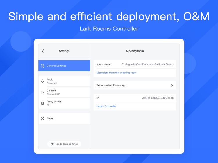 Lark Rooms Controller by LARK TECHNOLOGIES PTE. LTD.