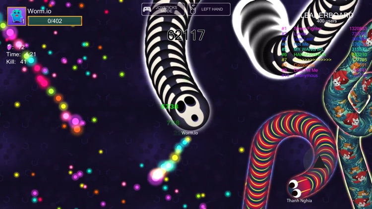 Worm.io - Snake & Worm IO Game by Quyen Doan