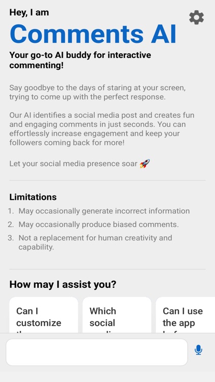 AI Comment Creator- Writer App by Riafy Technologies Pvt. Ltd.