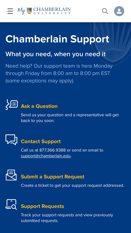 My Chamberlain: Student Portal by CHAMBERLAIN COLLEGE OF NURSING