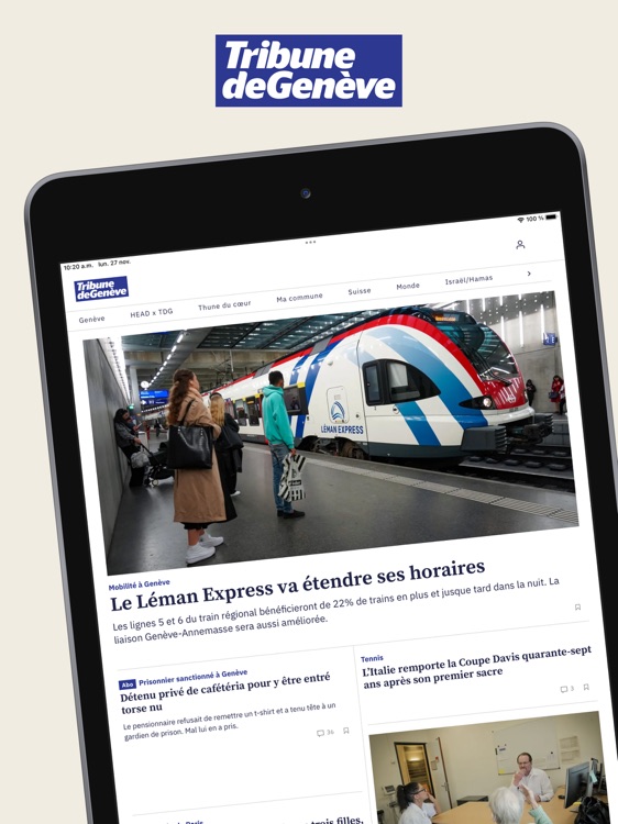 Tribune de Genève - Tablette by Tamedia Publications romandes SA