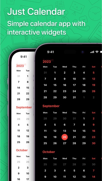 Calendar. Simple Calendars by Vitaly Kuz'menko