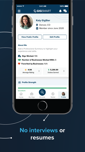 GigSmart Get Gigs for iPhone - APP DOWNLOAD