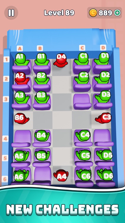 Bus Seat Jam 3D - Sorting Game by Hiren Gabani