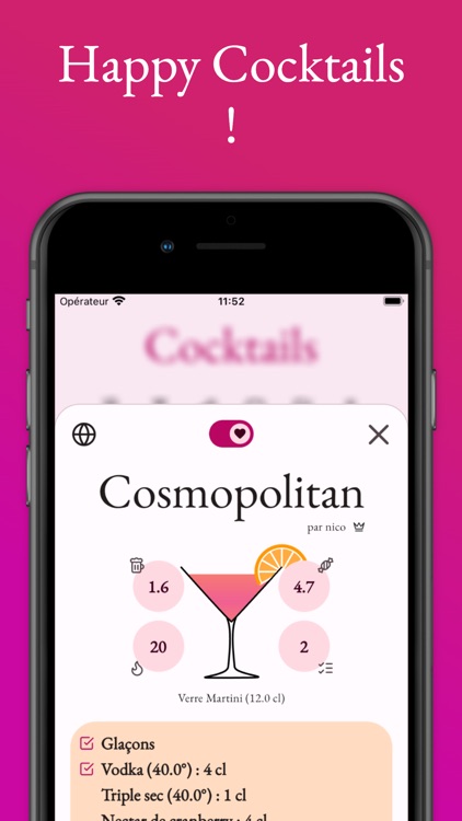 Happy Cocktails by Nicolas Chaix