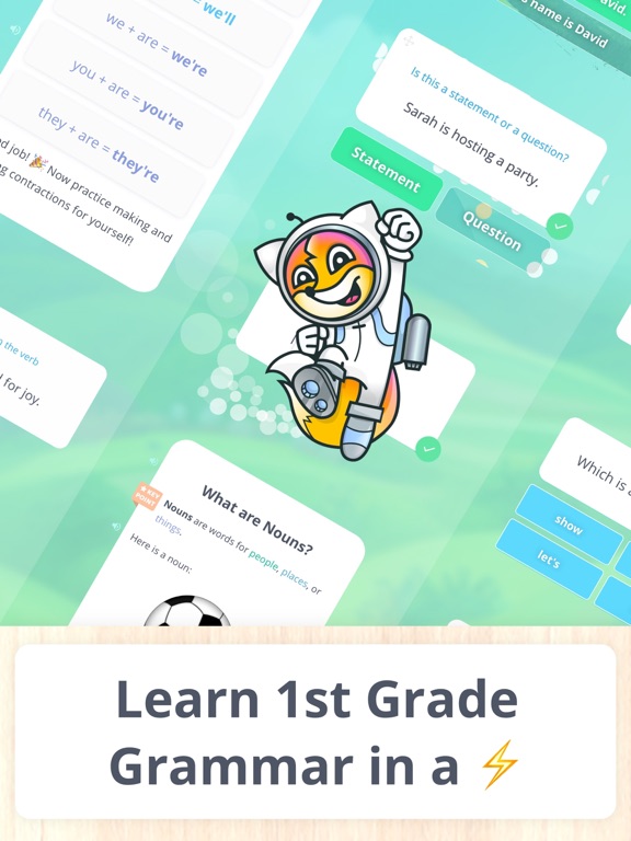 Télécharger Grammar Ace 1st Grade pour iPhone / iPad sur l'App Store (Education)