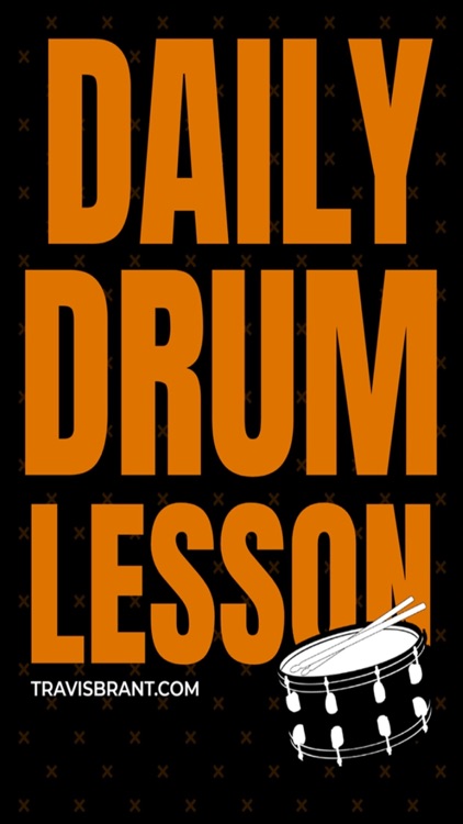 Daily Drum Lesson by Travis Brant