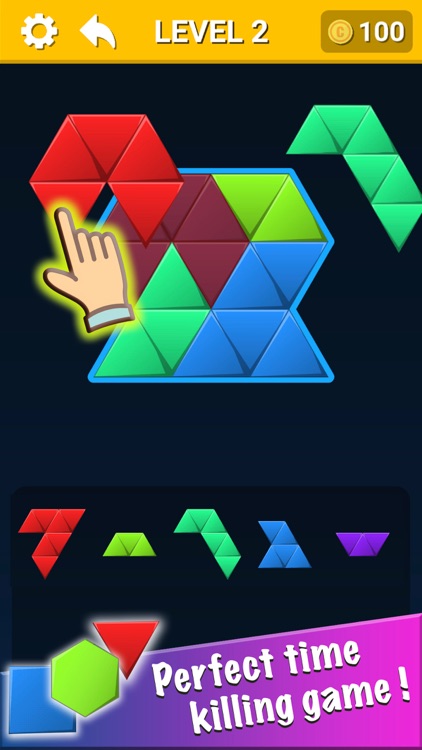 Hexa & Tangram Triangle Puzzle by Puzzle Mania Studio